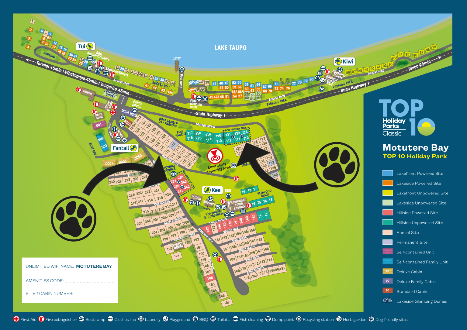 Motutere Top10 Park Map Dog friendly Areas Motutere Bay TOP 10 motutere-top10-park-map-dog-friendly-areas-motutere-bay-top-10
